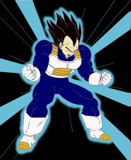 Vageta SSJ power up by Bebop-268170 on DeviantArt