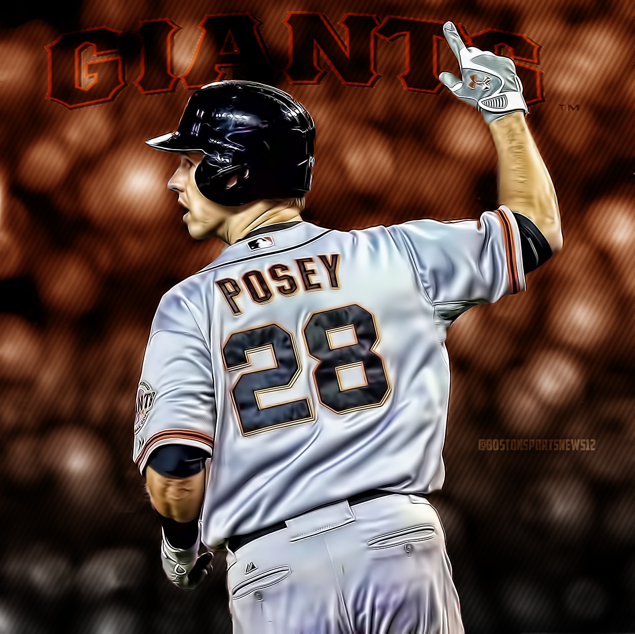 Buster Posey Hitting Wallpaper