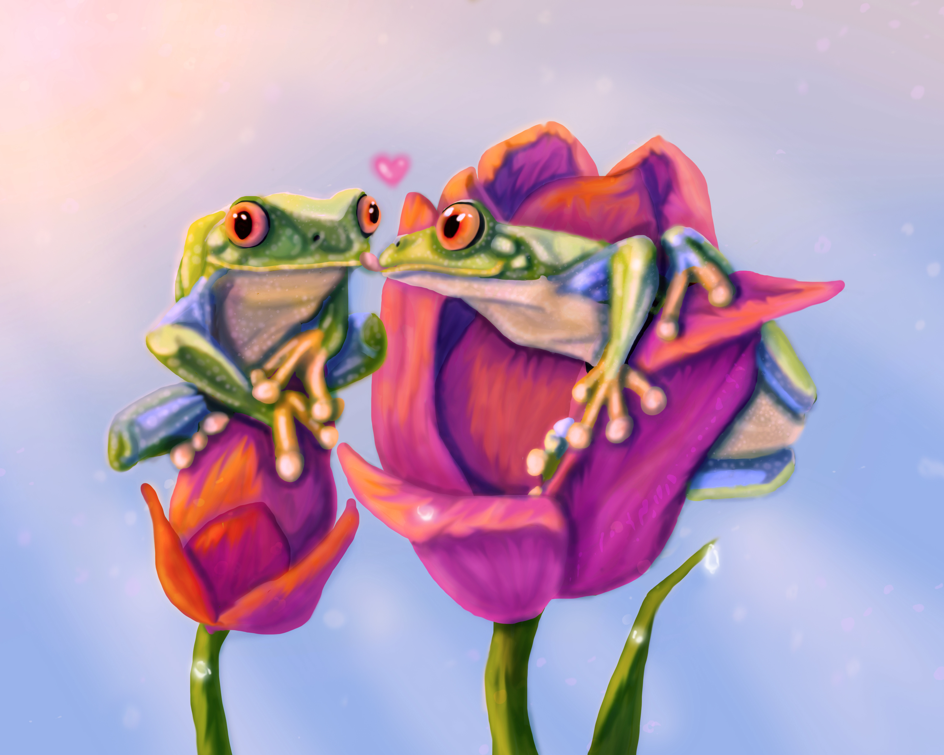 Frogs in Love by HoloPhoenix on DeviantArt