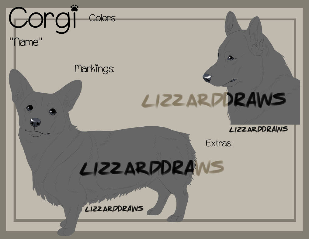Corgi Free to Use by LizzardDraws on DeviantArt