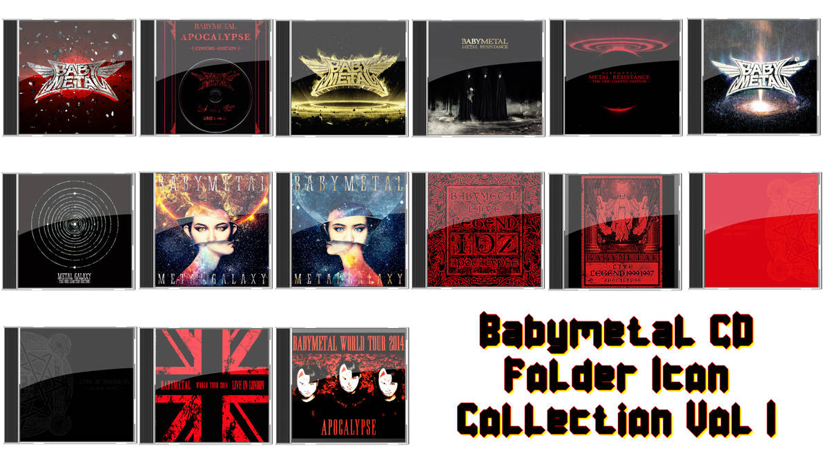 Babymetal CD Folder Icon Collection Vol. 1 by lonewolfsg on DeviantArt
