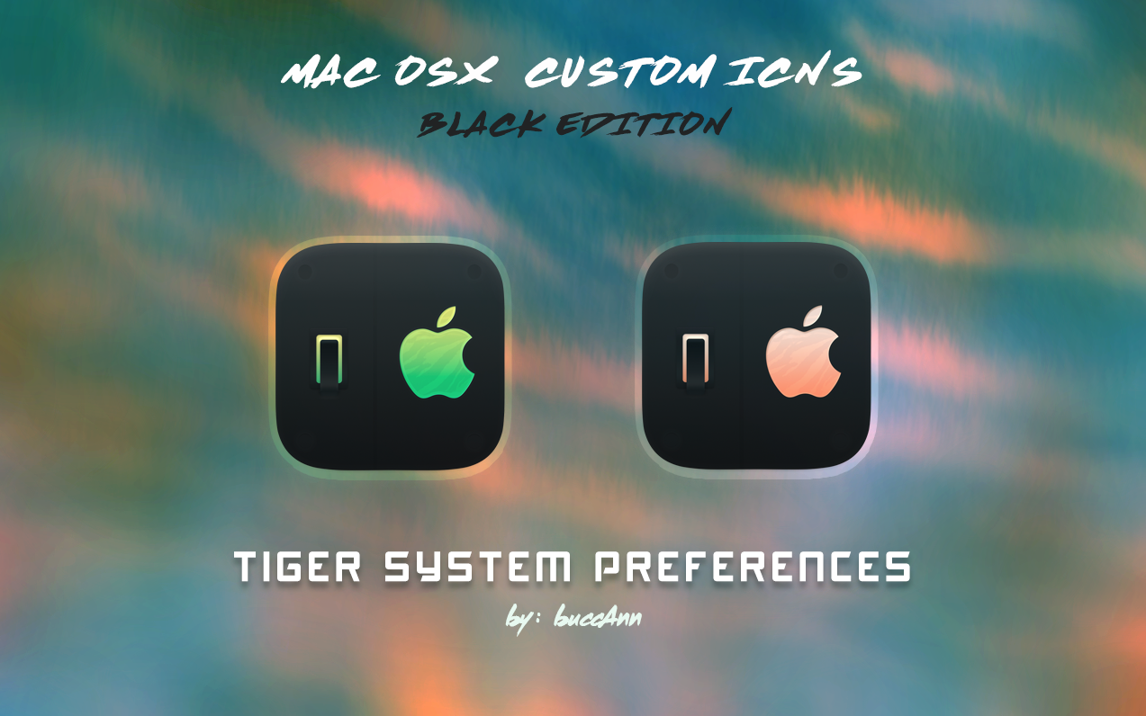 Black System Preferences Icon