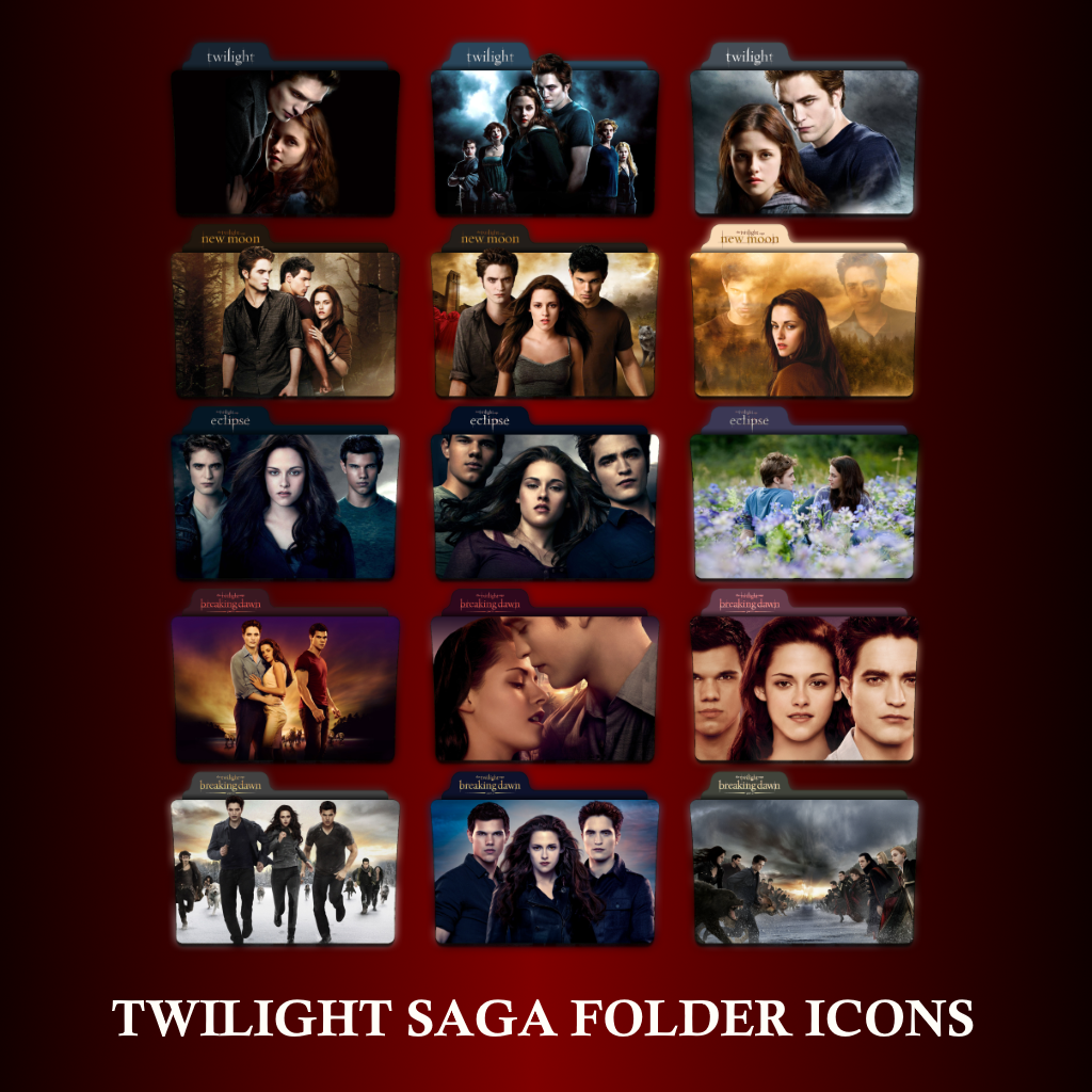 Twilight Saga Folder Icons by AckermanOP on DeviantArt