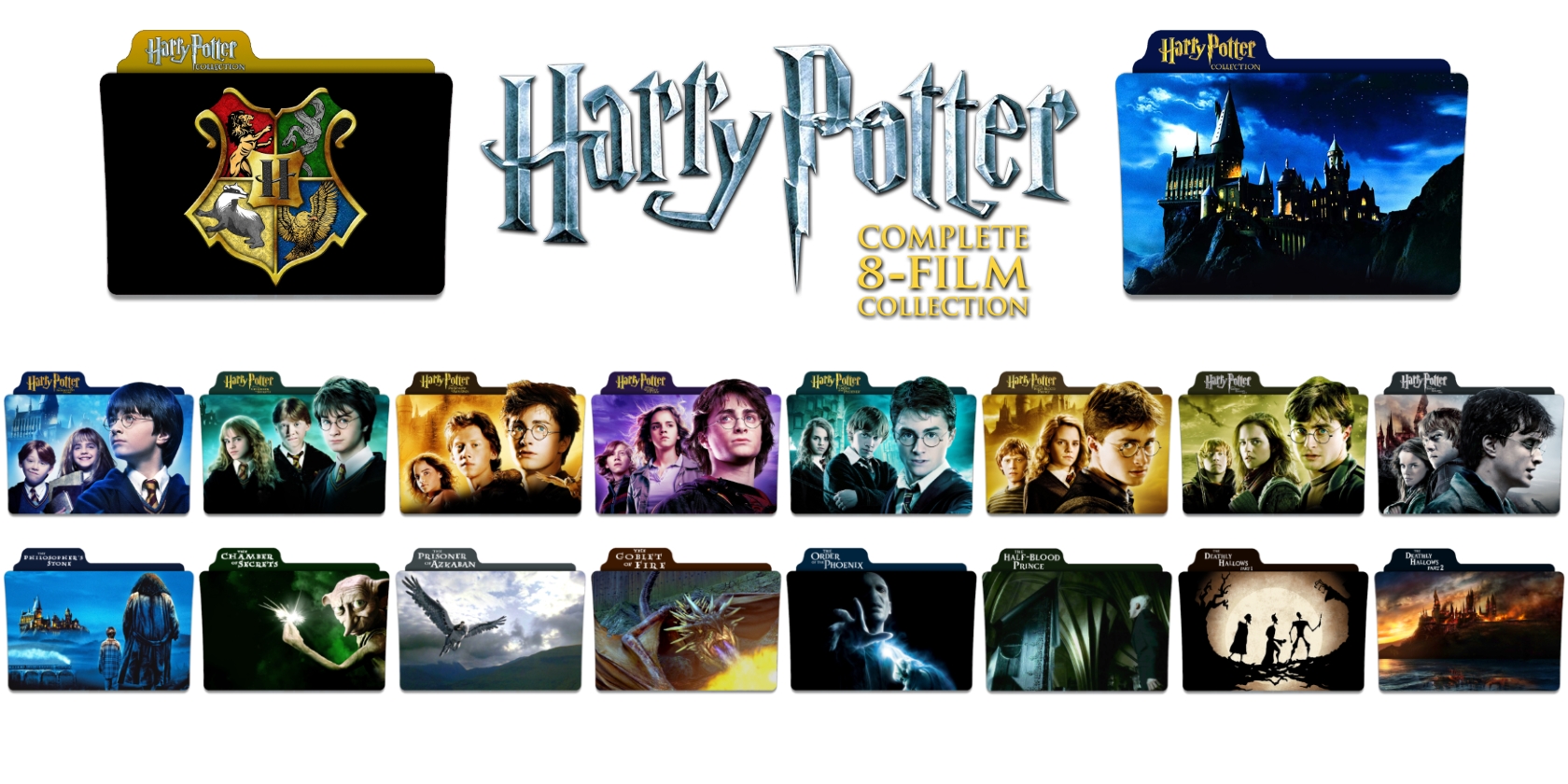 Harry Potter Film Series Folder Icons by AckermanOP on DeviantArt