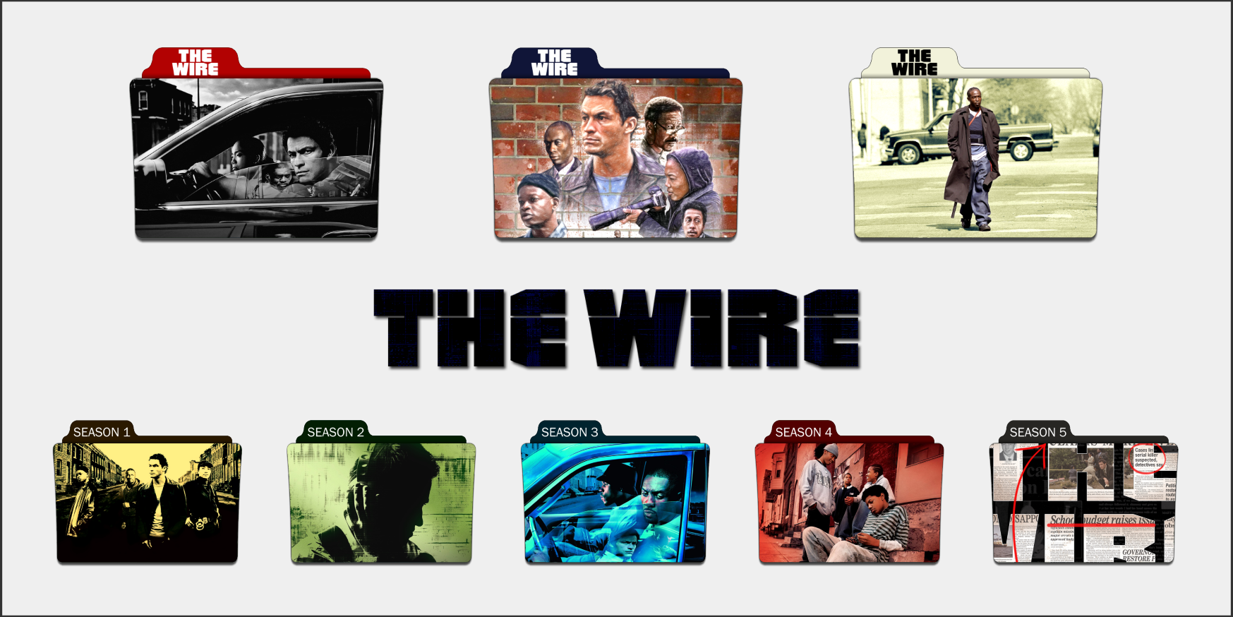 The Wire (TV Series) Folder Icons by AckermanOP on DeviantArt