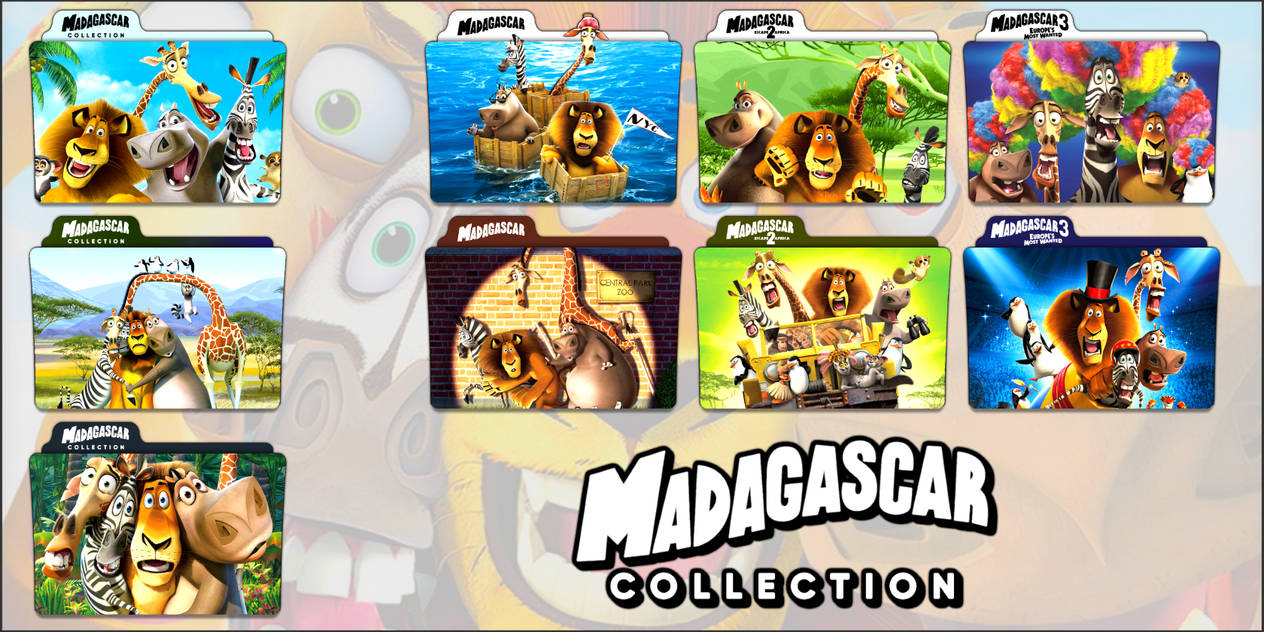 Madagascar Series Folder Icons by AckermanOP on DeviantArt