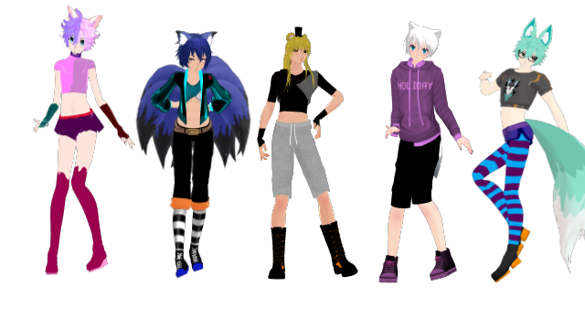 MMD model pack 2 by busmike89 on DeviantArt