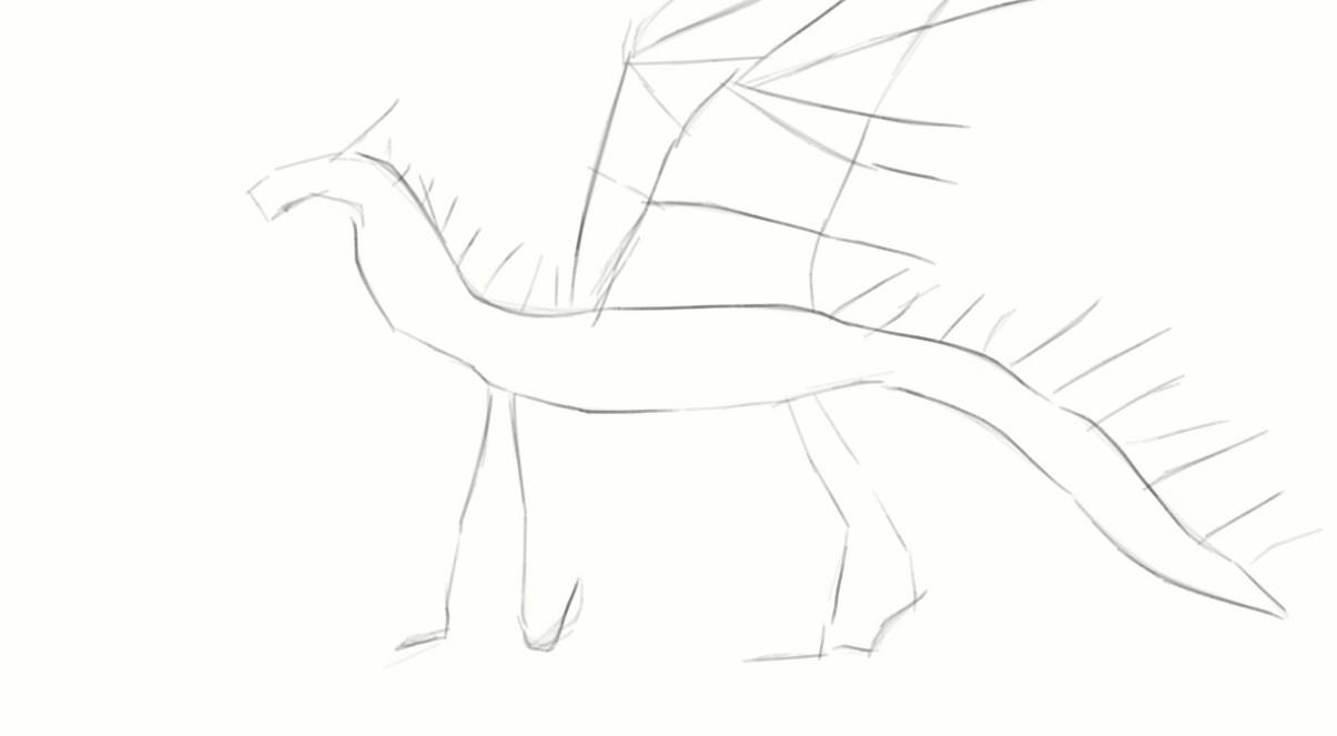 Dragon Sketch by Lightingshadow12 on DeviantArt