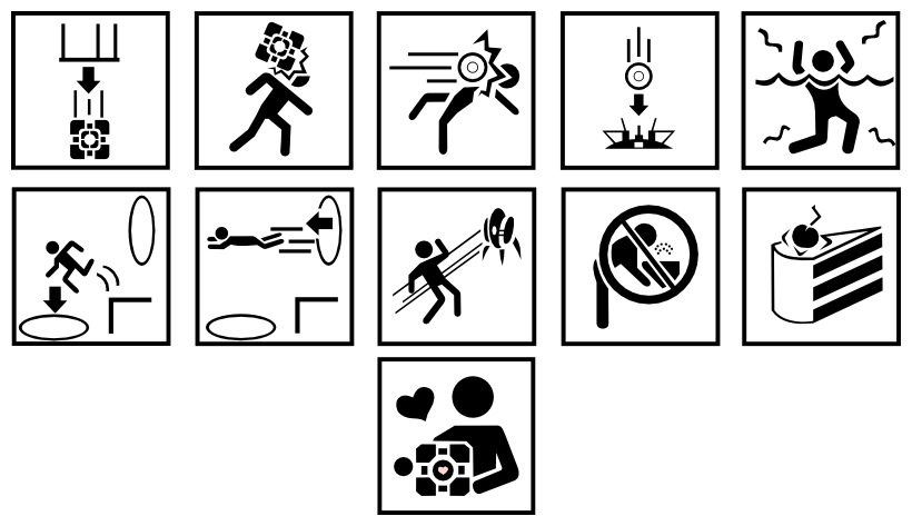 Portal Level Warning Signs by eefi on DeviantArt