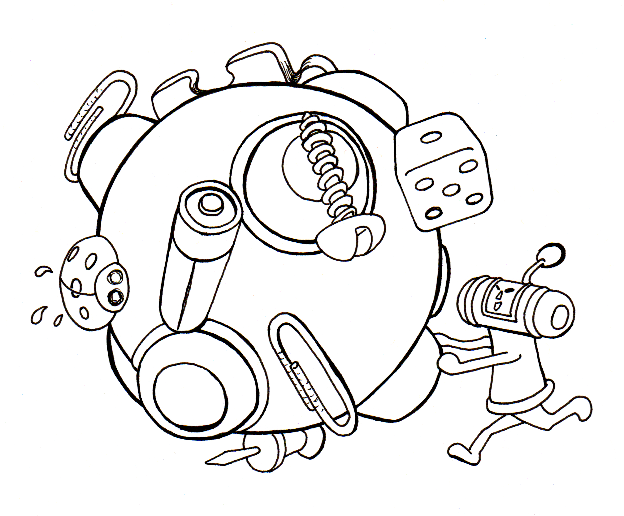 Katamari Prince Inks by bouncingdynamo on DeviantArt