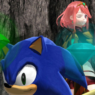 Sonic and the Dark Aegis Cover Image (MMD Render) by NucklearBirbs on ...