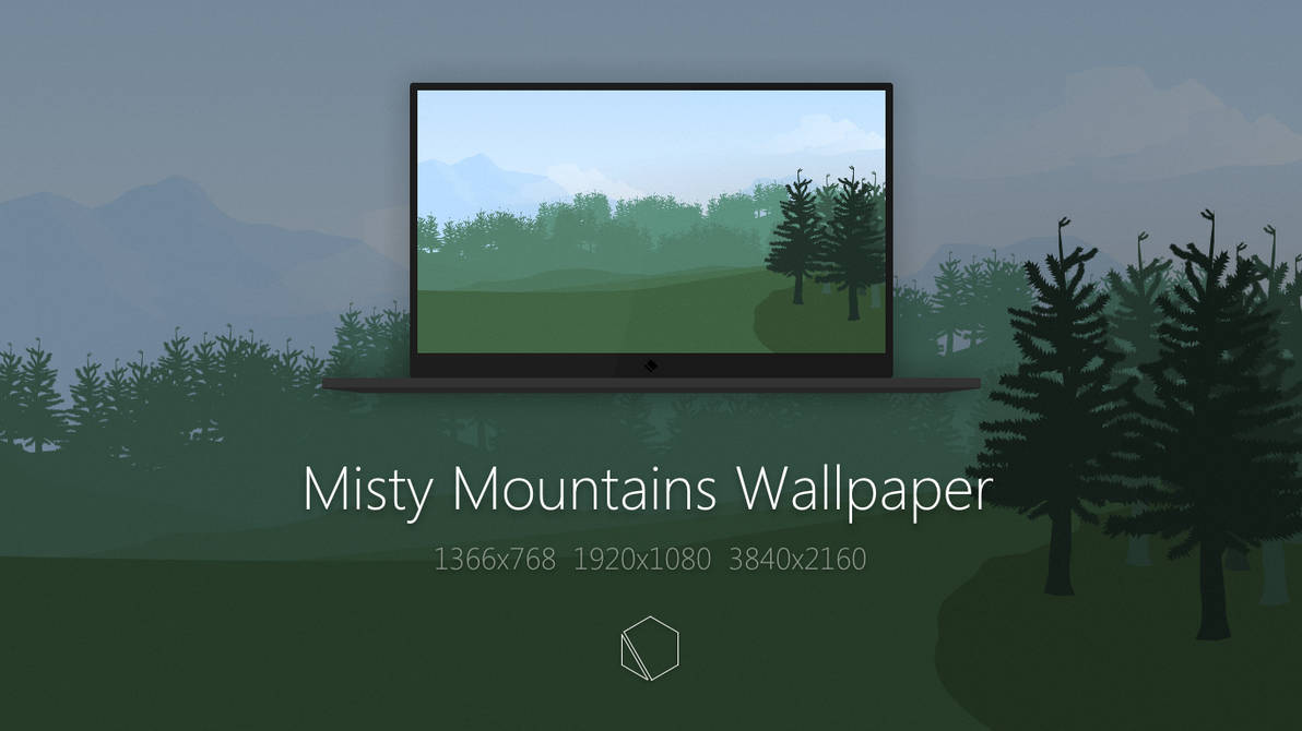 Misty Mountains Wallpaper by TheButterCat on DeviantArt