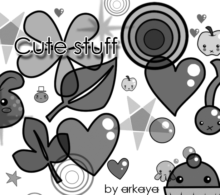 CuteStuff Brushes by arkayaStock on DeviantArt
