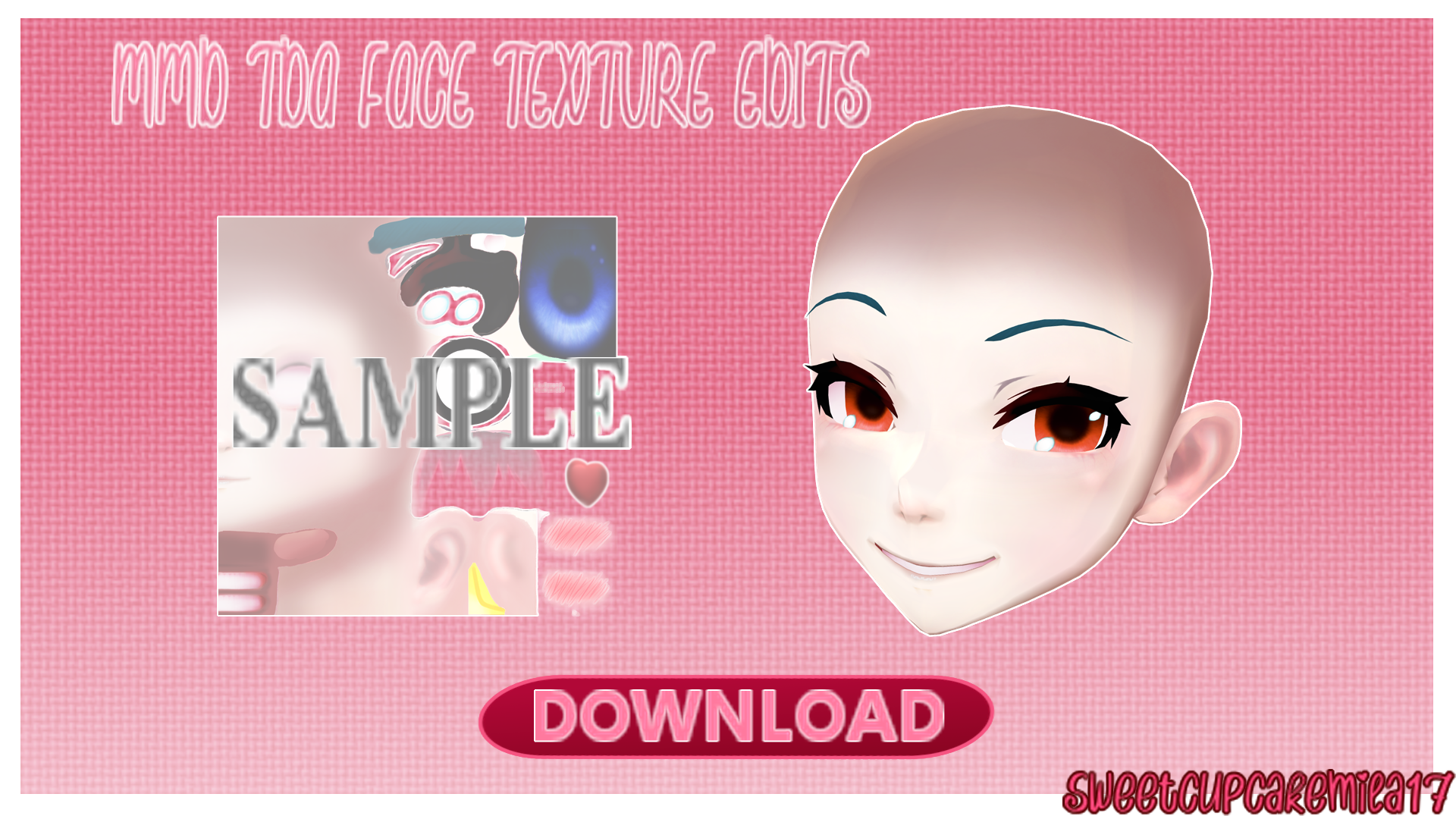 MMD TDA Face Texture Edits Download by Sweetcupcakemila17 on DeviantArt