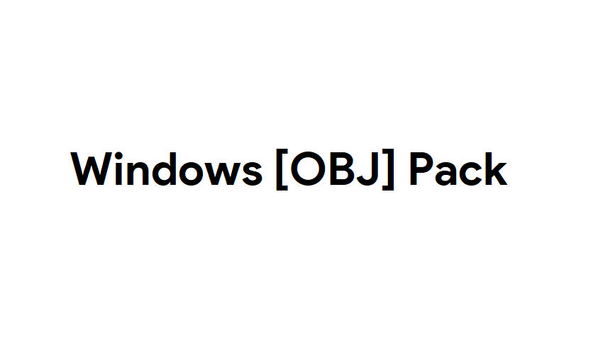 Windows [OBJ] Pack by KTDAC on DeviantArt