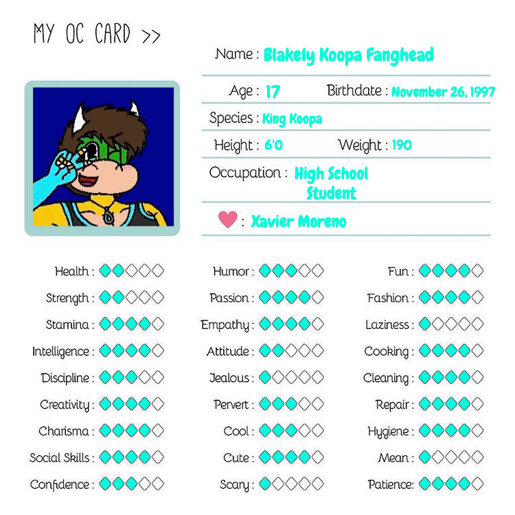 An OC Card 7/10 by Sweettooth5505 on DeviantArt