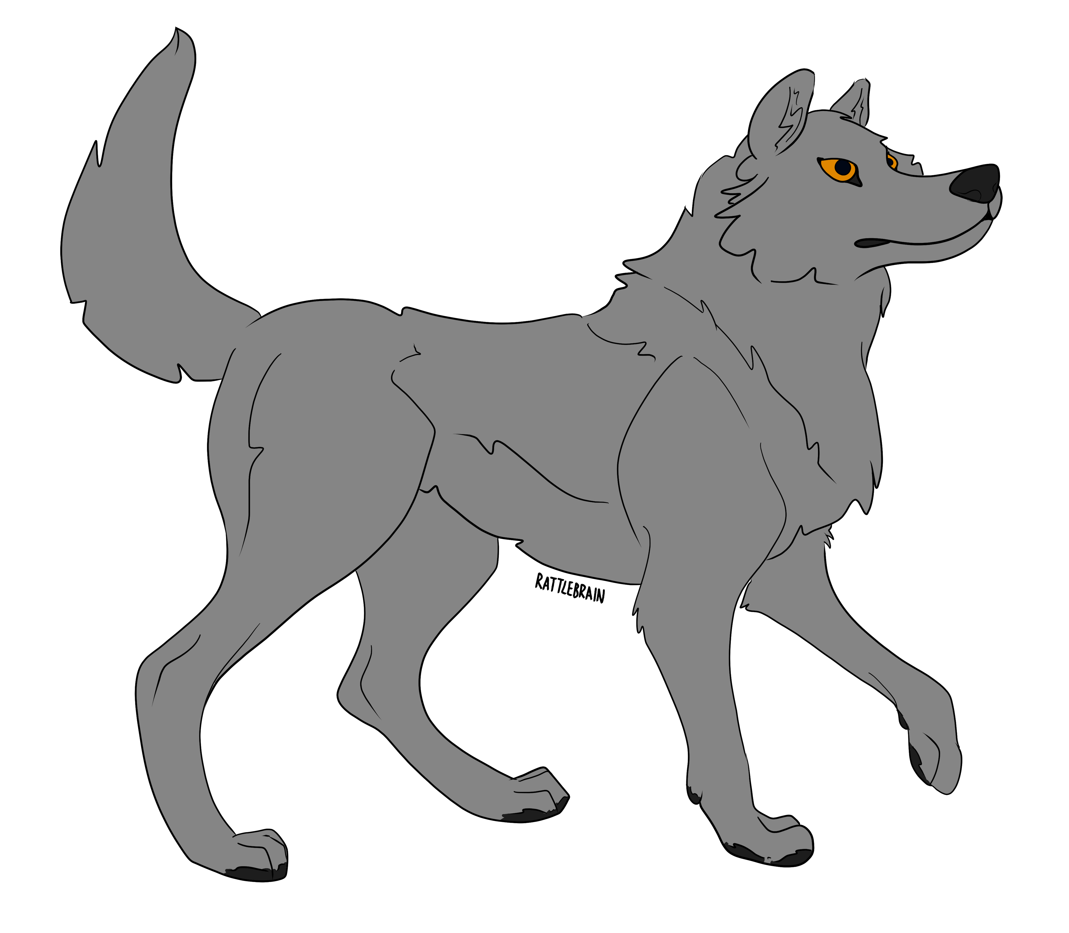 F2U Toony Wolf Base by rattlebrain on DeviantArt