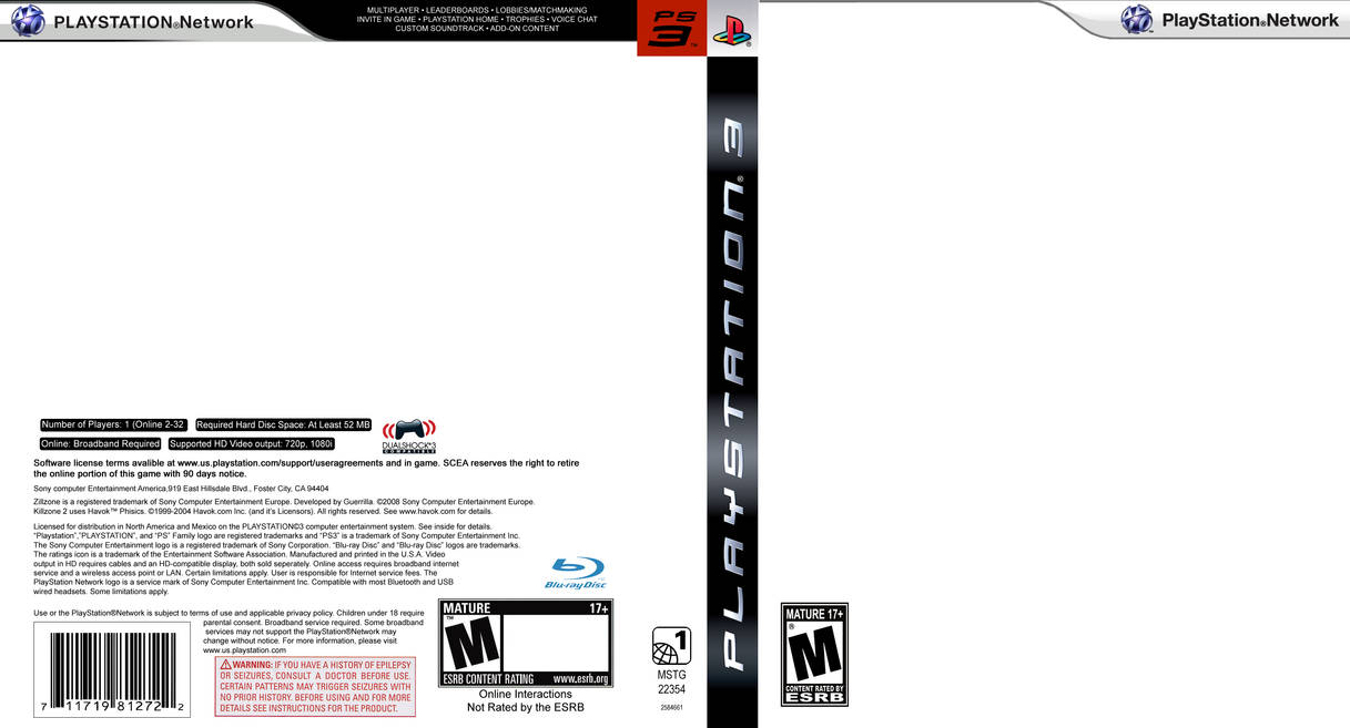 PS3 - Cover template (PSD) by BigMachete on DeviantArt