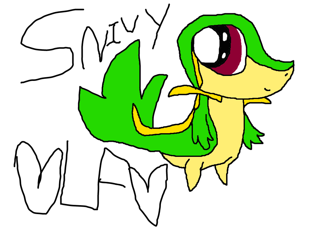 Snivy Drawing by LaceyPowerPuffGirl on DeviantArt