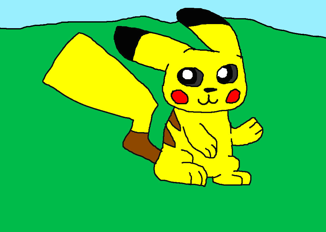 Pokemon Drawing of Pikachu by LaceyPowerPuffGirl on DeviantArt
