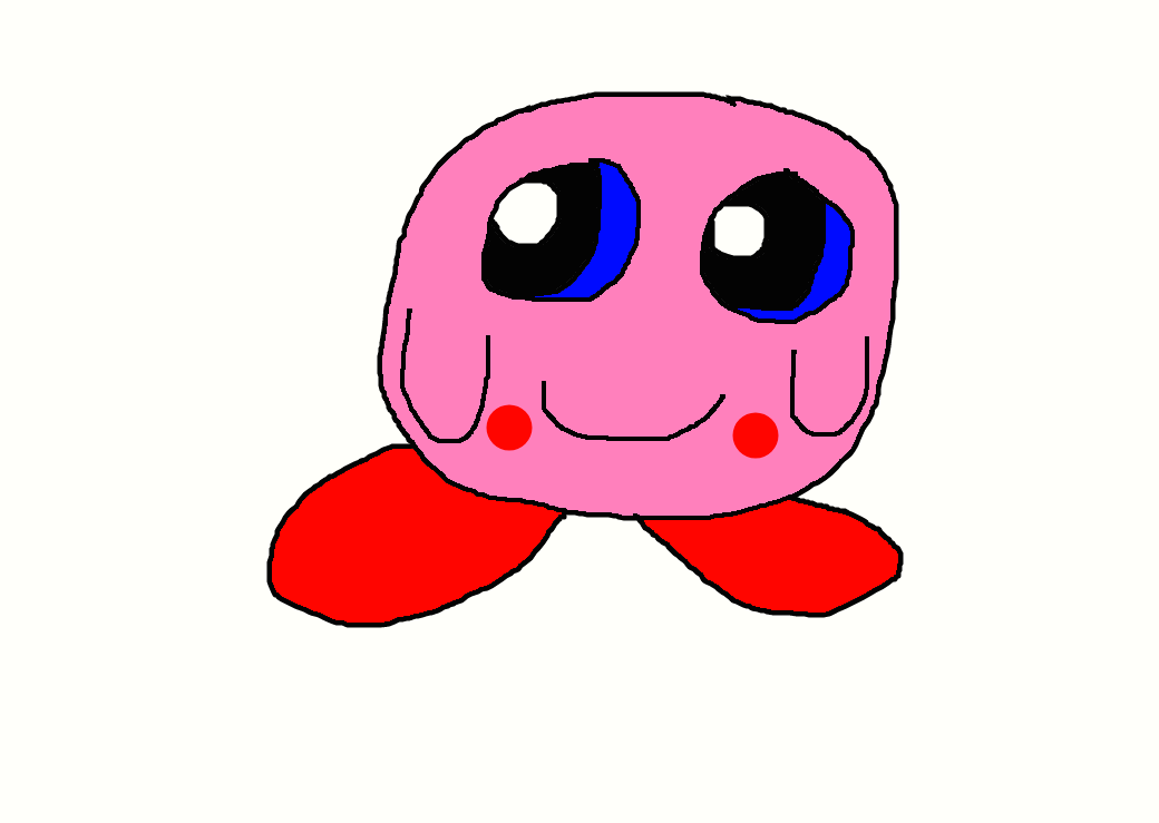 Kirby Drawing by LaceyPowerPuffGirl on DeviantArt