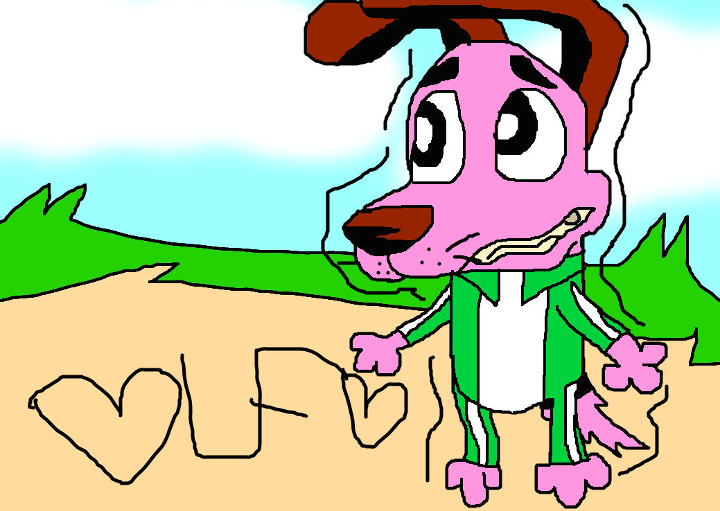 ~Squid Game Drawing~ Courage the Dog by LaceyPowerPuffGirl on DeviantArt