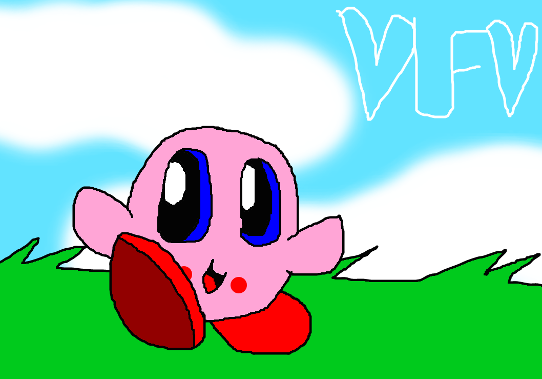 A Cute Drawing of Kirby by LaceyPowerPuffGirl on DeviantArt