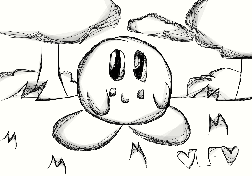 Mini Practice Drawing of Kirby by LaceyPowerPuffGirl on DeviantArt