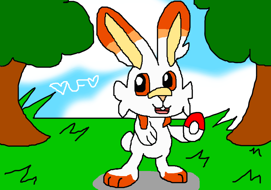 {Drawing} Happy Easter, Scorbunny! by LaceyPowerPuffGirl on DeviantArt