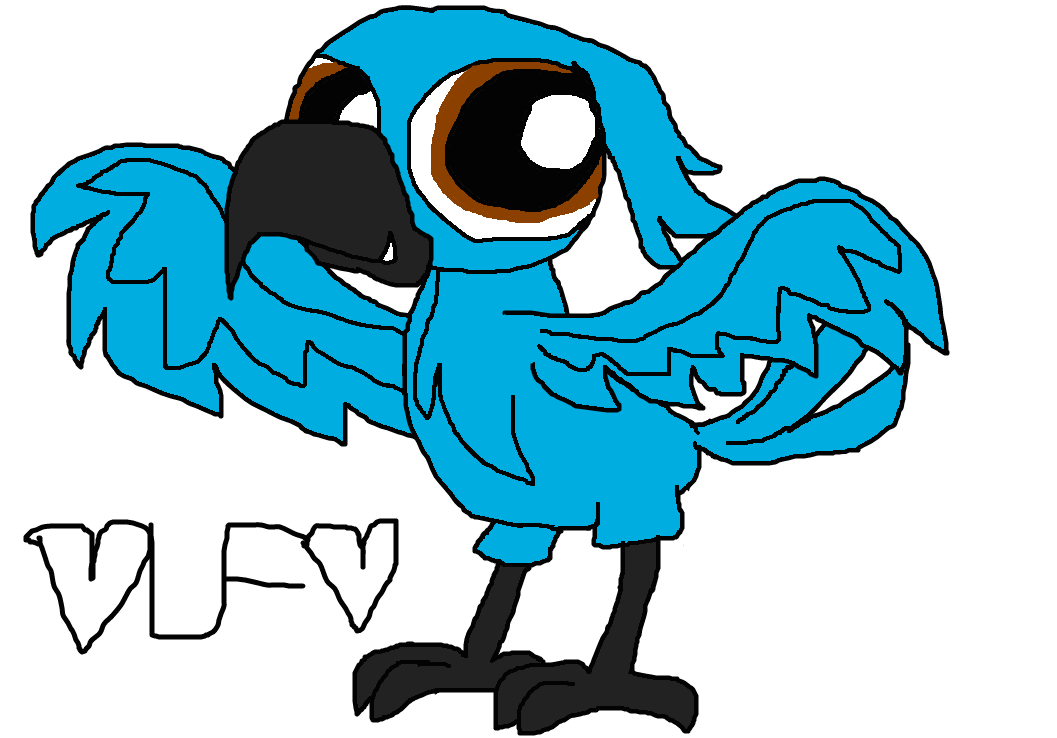 Rio Drawing - Just Blu but hes in Puffed Style by LaceyPowerPuffGirl on ...