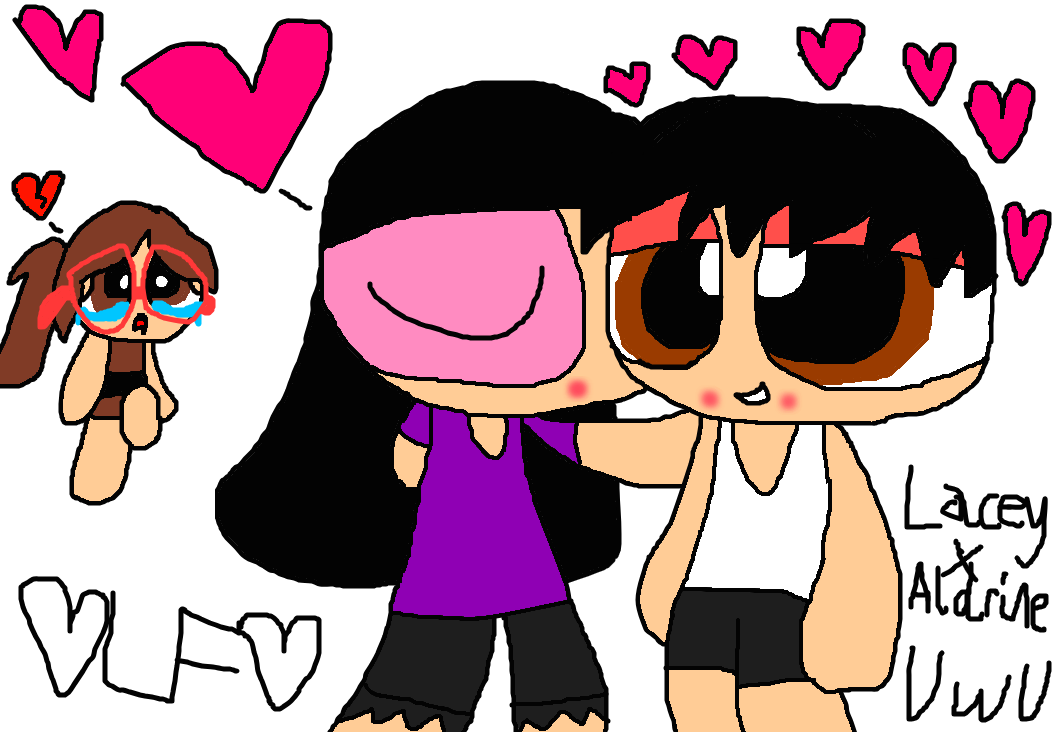 Love Drawing - Kissies For Aldrine by LaceyPowerPuffGirl on DeviantArt