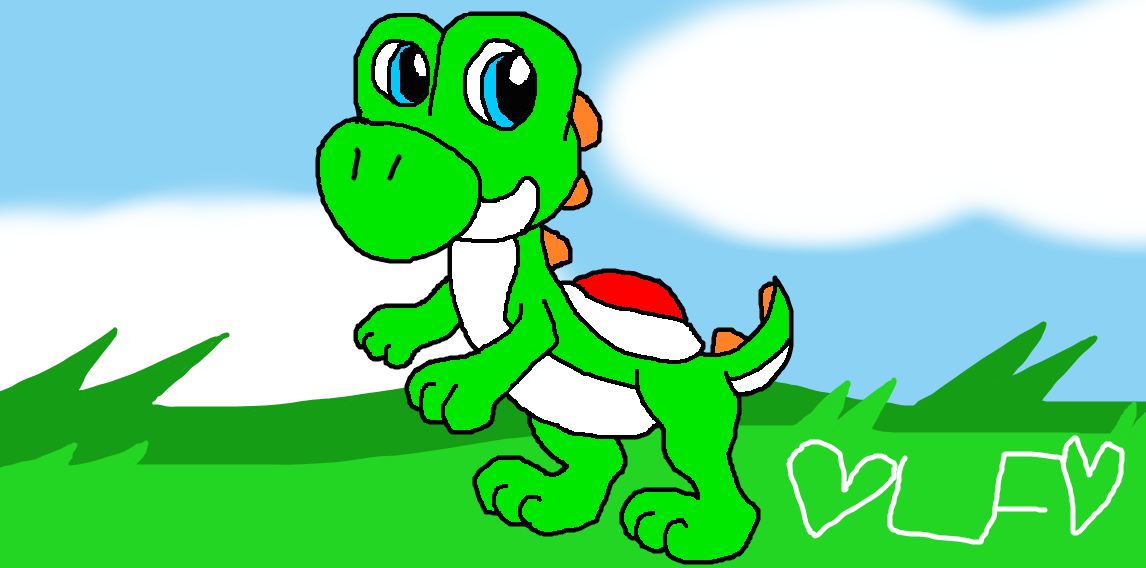 |Drawing| Yoshi but hes without his shoes/barefoot by ...