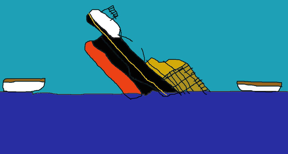 I decided to draw a sinking ship by NateTheChipmunk on DeviantArt