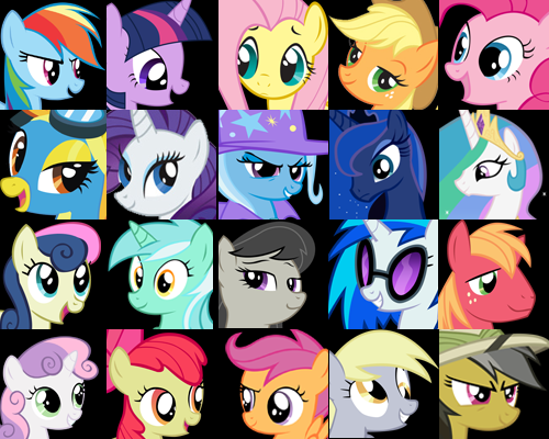 Custom MLP Desktop/Shortcut Icon Pack 1 by tehAgg on DeviantArt