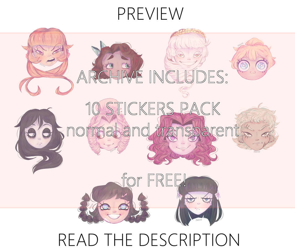 YANDERE SIMULATOR RIVALS STICKERS PACK (FTU) by pirran-p on DeviantArt