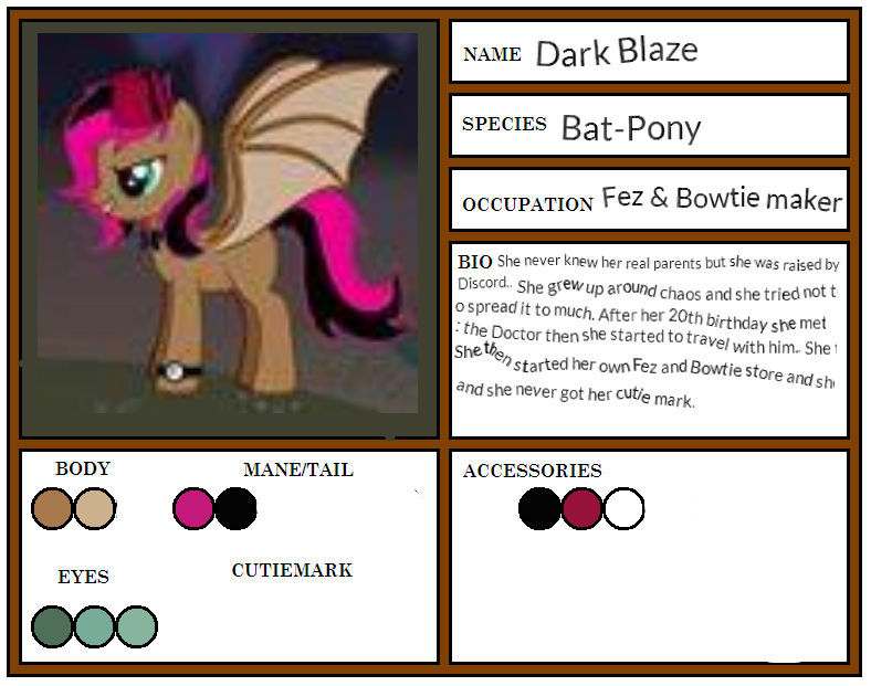 Dark Blaze reference sheet by thefillypainter2458 on DeviantArt