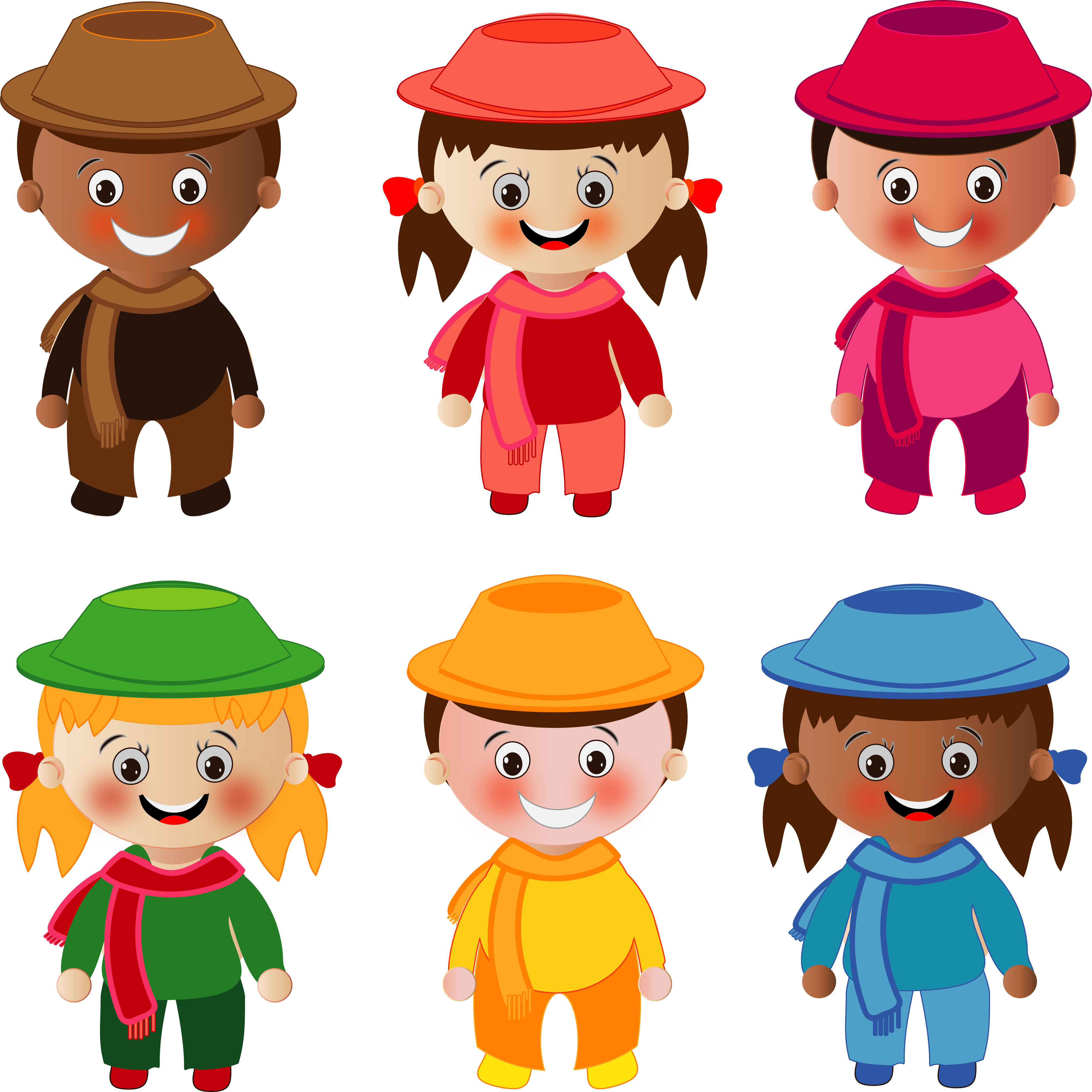 Happy Winter Kids Vector by BABI40 on DeviantArt