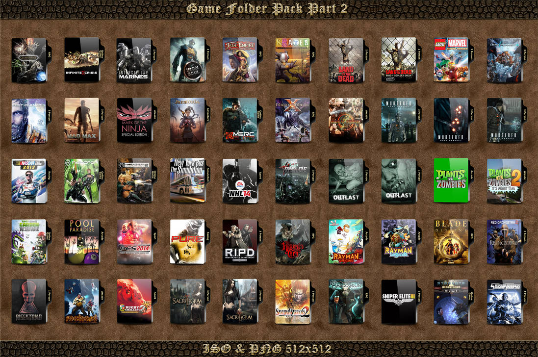 Game Folder Pack Part 2 by lewamora4ok on DeviantArt
