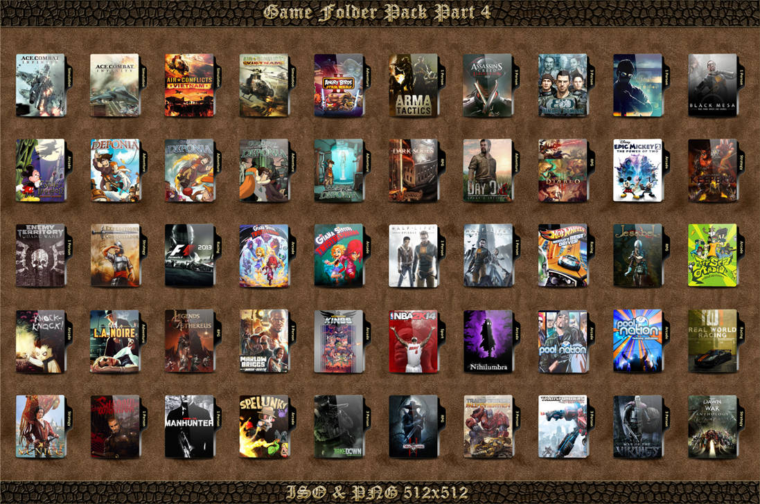 Game Folder Pack Part 4 by lewamora4ok on DeviantArt