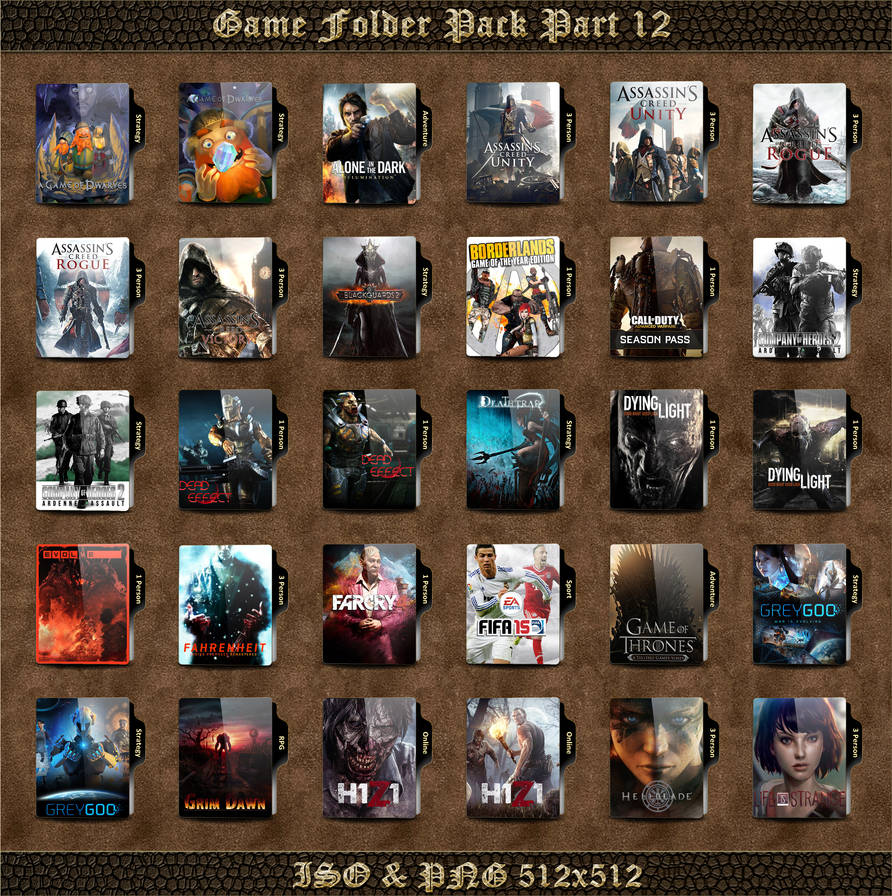 Game Folder Pack Part 12 by lewamora4ok on DeviantArt