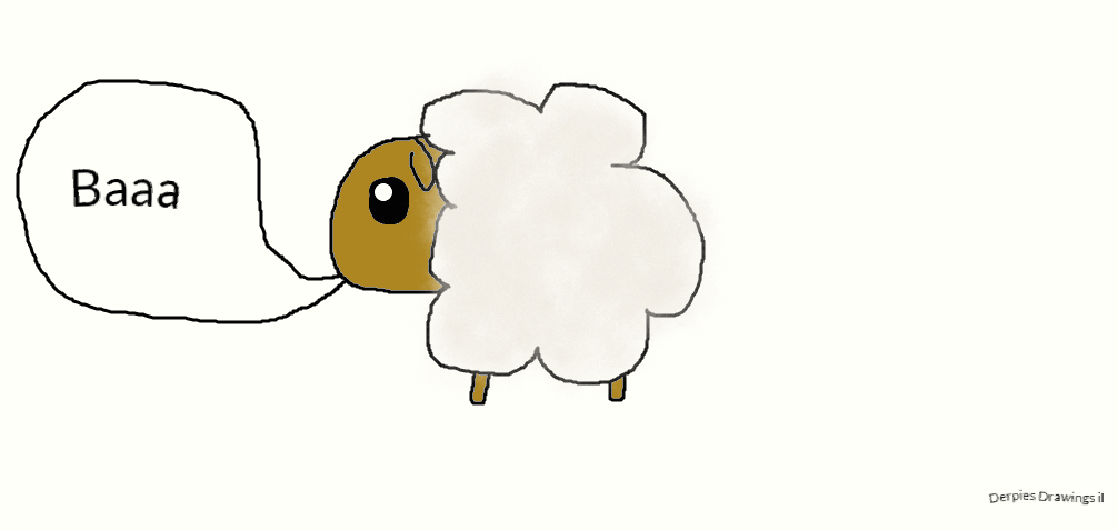 Sheep goes Baaa by DerpiesDrawingsi on DeviantArt