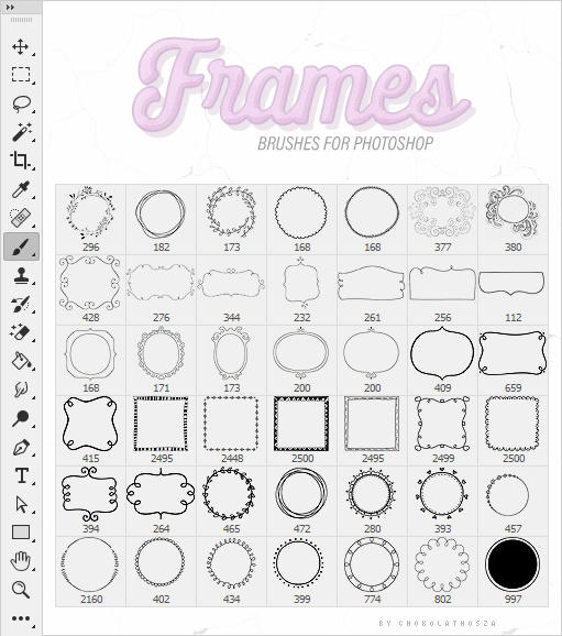 Frames Brushes by Chokolathosza on DeviantArt
