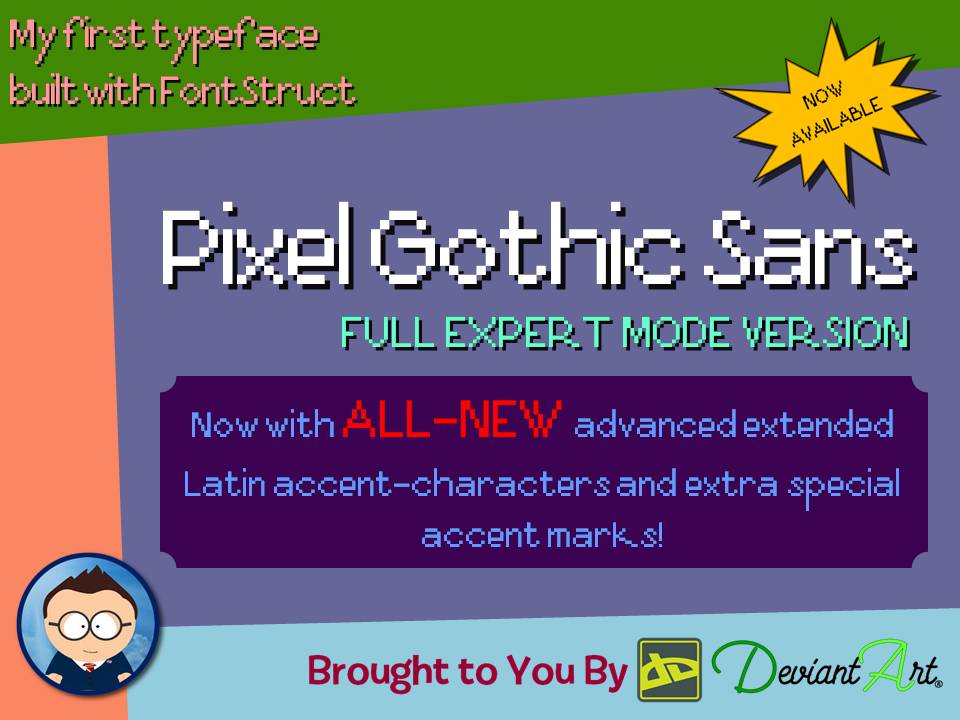 Pixel Gothic Sans by kalbright3275 on DeviantArt