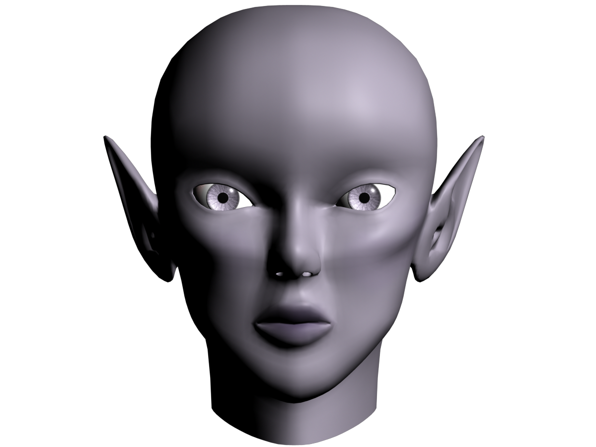 Elf Head Front View by hitsugaya87 on DeviantArt