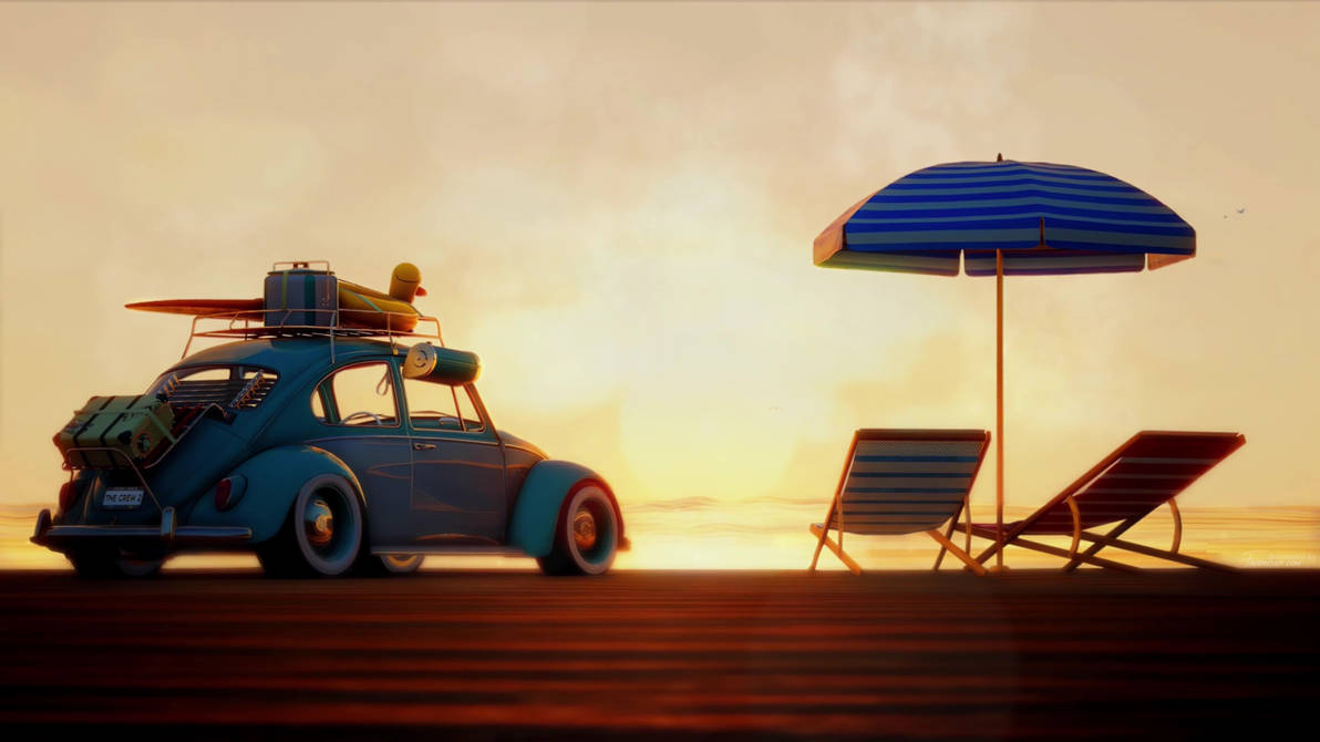 VW Beetle (on the beach) - Car live wallpaper by Favorisxp on DeviantArt