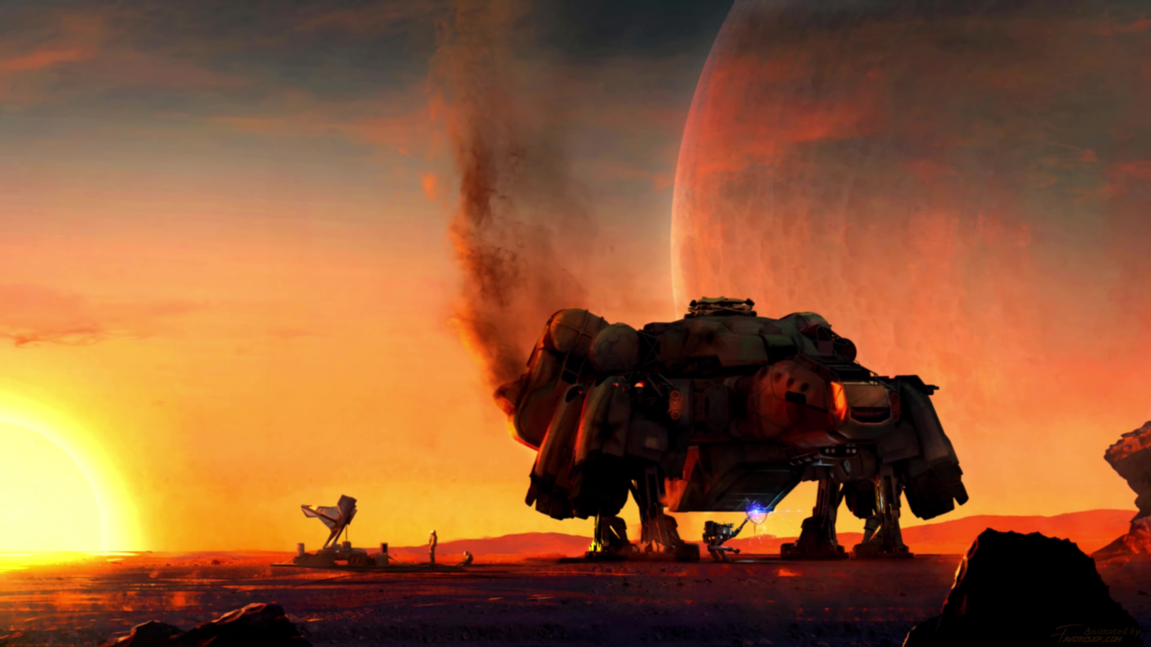 Spaceship repair - Starfield Animated Wallpaper by Favorisxp on DeviantArt