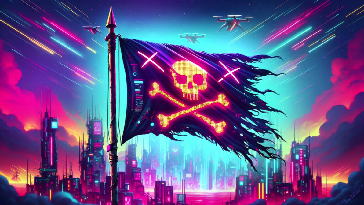 Cyberpunk Pirate Flag Animated Wallpaper by Favorisxp on DeviantArt