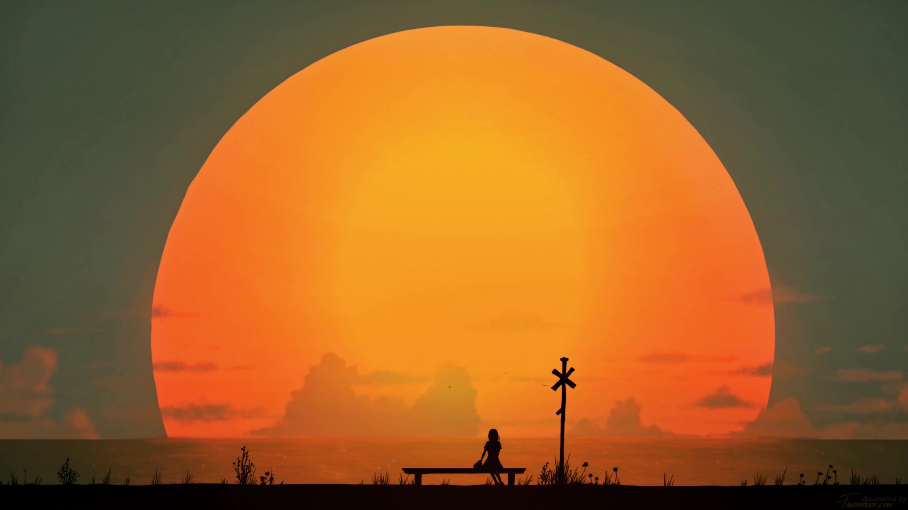 Sunset Sea Animated Wallpaper by Favorisxp on DeviantArt