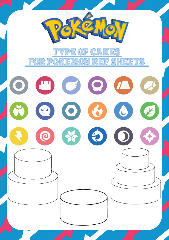 Pokemon Type Of Cakes File by Alemollie on DeviantArt