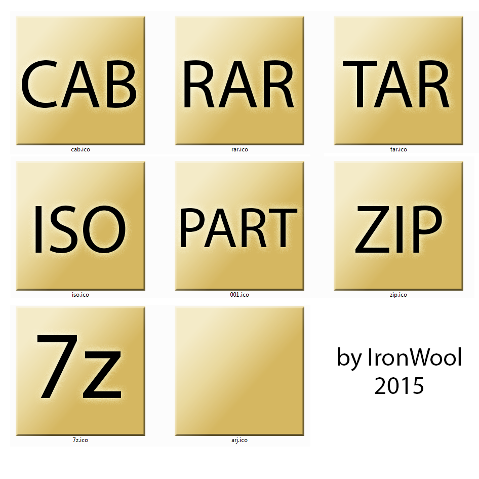 YELLOW PAPER - 7z icons filetypes by ironwool on DeviantArt